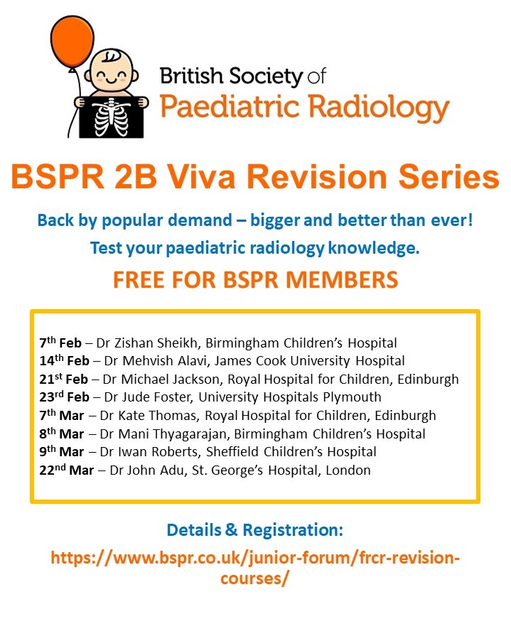 BSPR Junior Forum FRCR 2B Revision Courses - British Society of ...